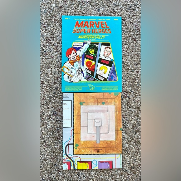 TSR | Games | Tsr Marvel Super Heroes Murderworld Rpg Game With Map ...